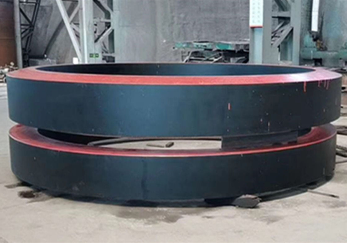 Plain Riding Ring Cement Plant 2-9M Rotary Kiln Tyre And Rotary Kiln ...